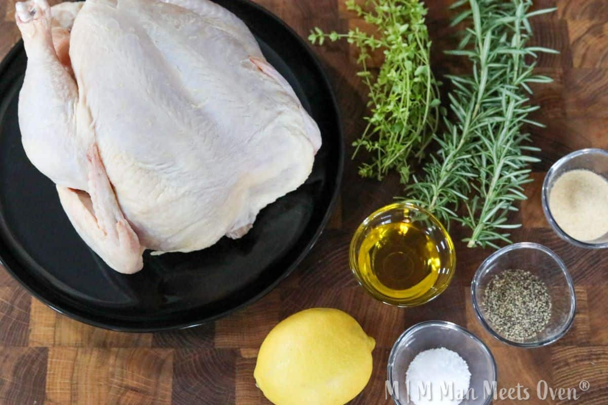 Crispy Rosemary Roasted Half Chicken - Man Meets Oven