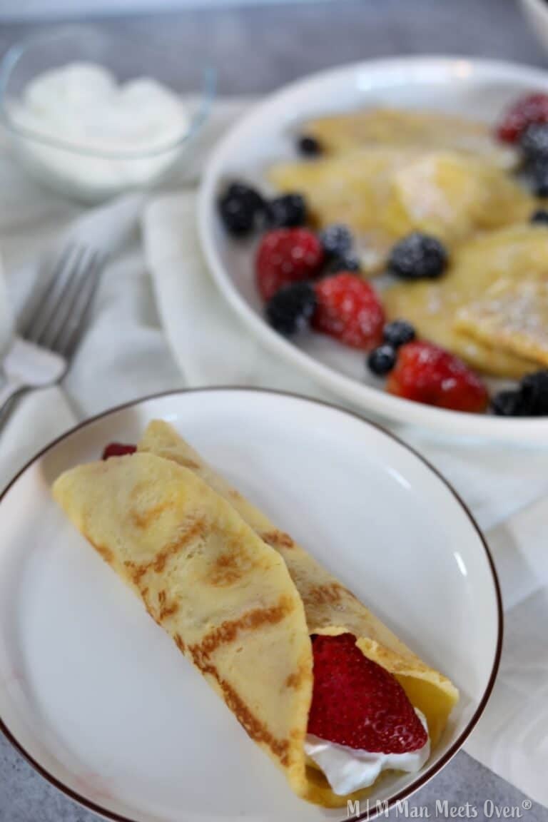 Traditional Homemade Crepes - Man Meets Oven