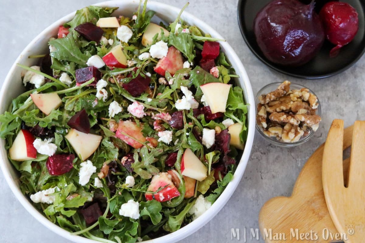Apple And Roasted Beet Salad - Man Meets Oven