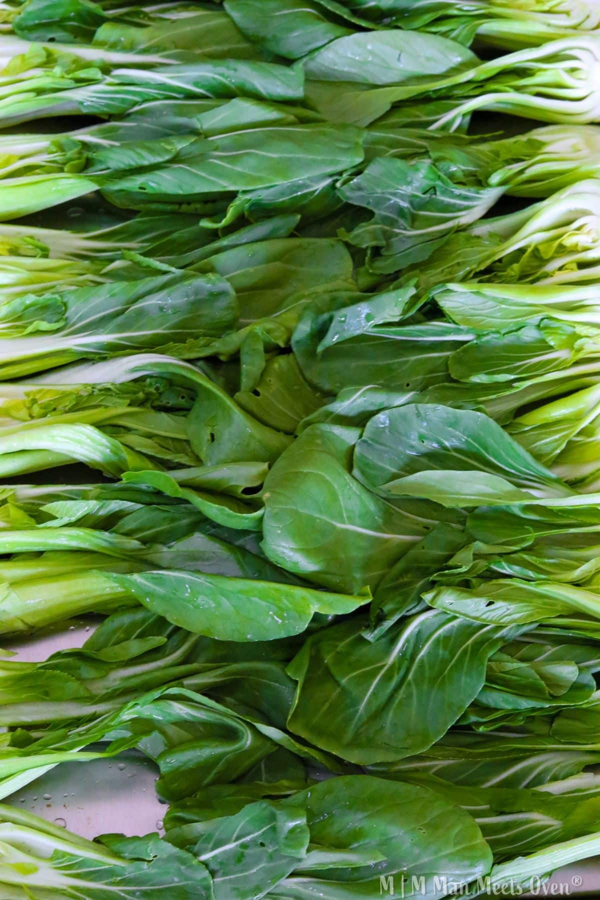 Miso And Sesame Roasted Bok Choy - Man Meets Oven