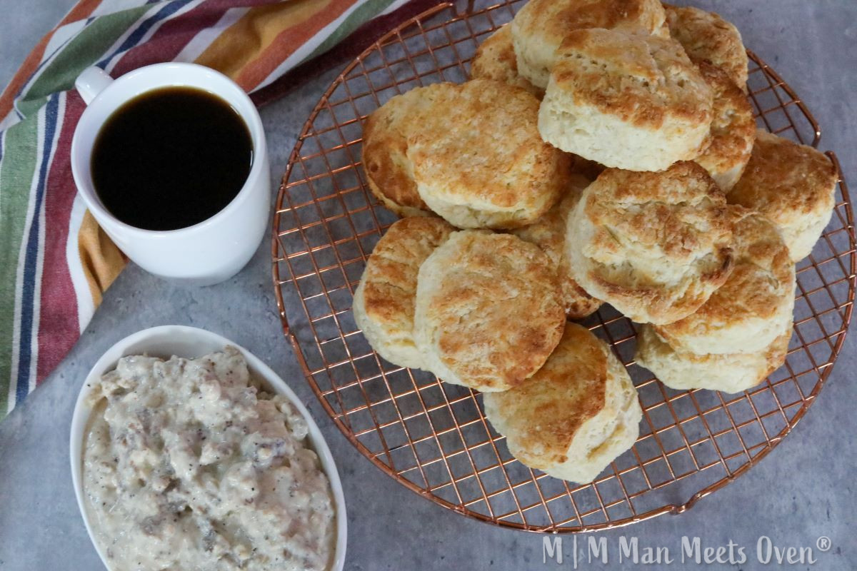 Buttermilk Biscuits And Gravy - Man Meets Oven
