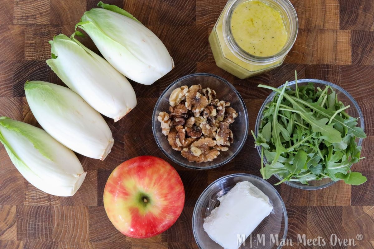 Apple And Walnut Endive Salad - Man Meets Oven