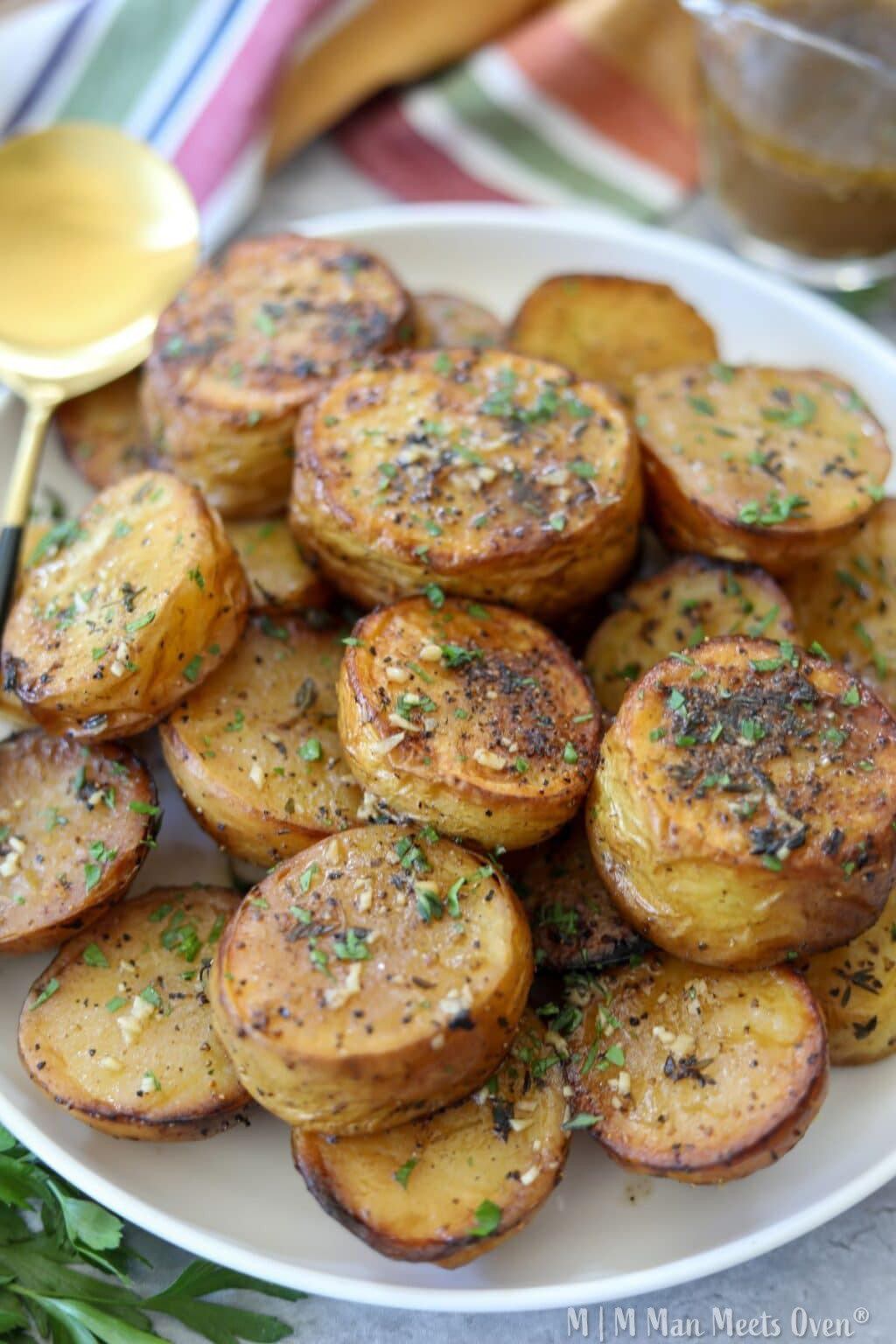 Herb Roasted Melting Potatoes - Man Meets Oven