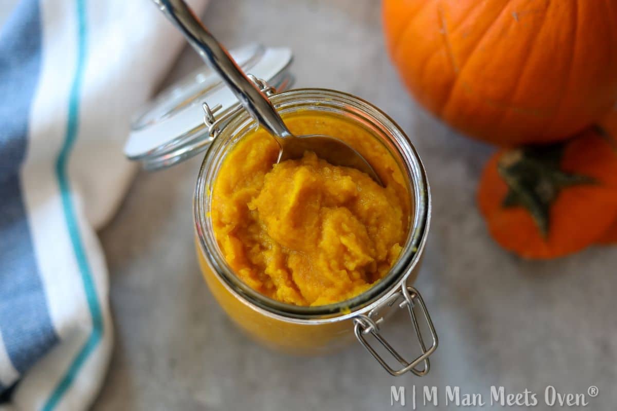 Easy Roasted Pumpkin Puree - Man Meets Oven
