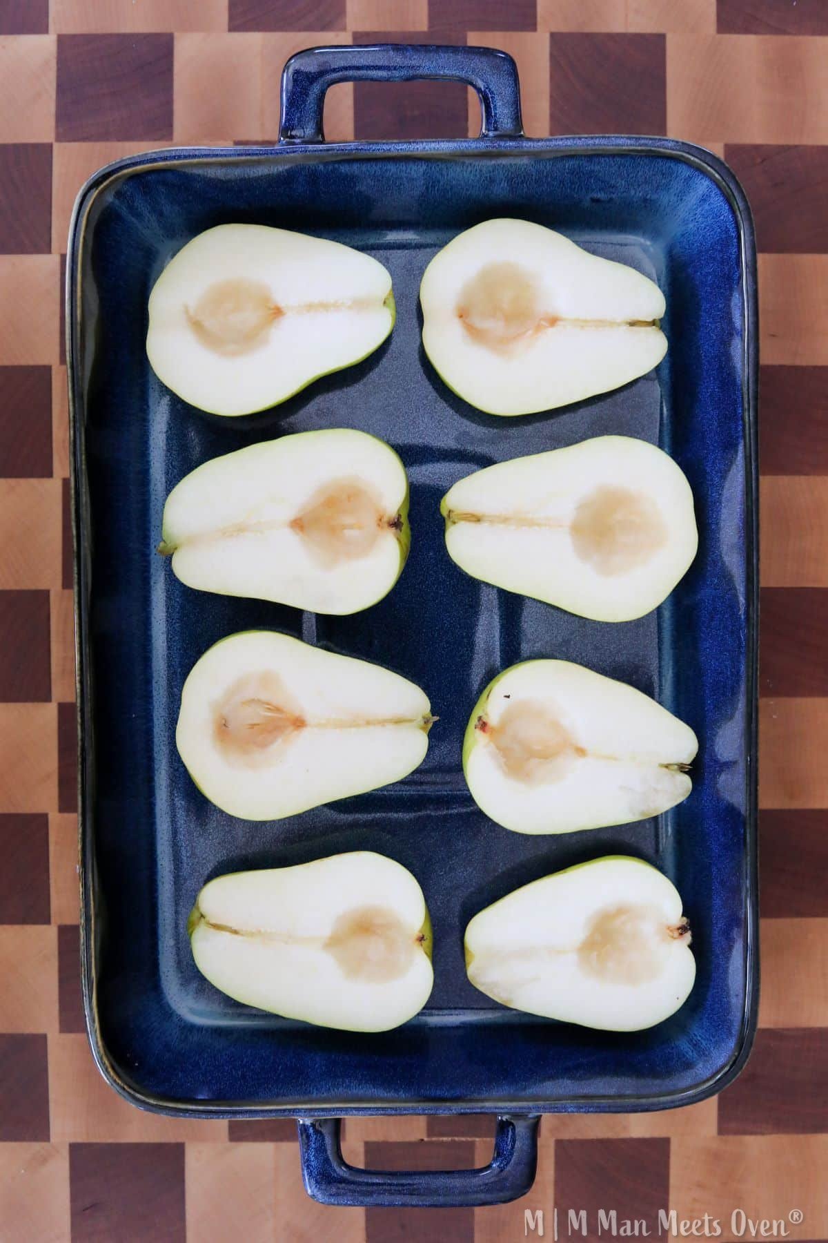 Maple And Vanilla Baked Pears - Man Meets Oven