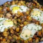 Steak And Potato Hash With Eggs - Man Meets Oven