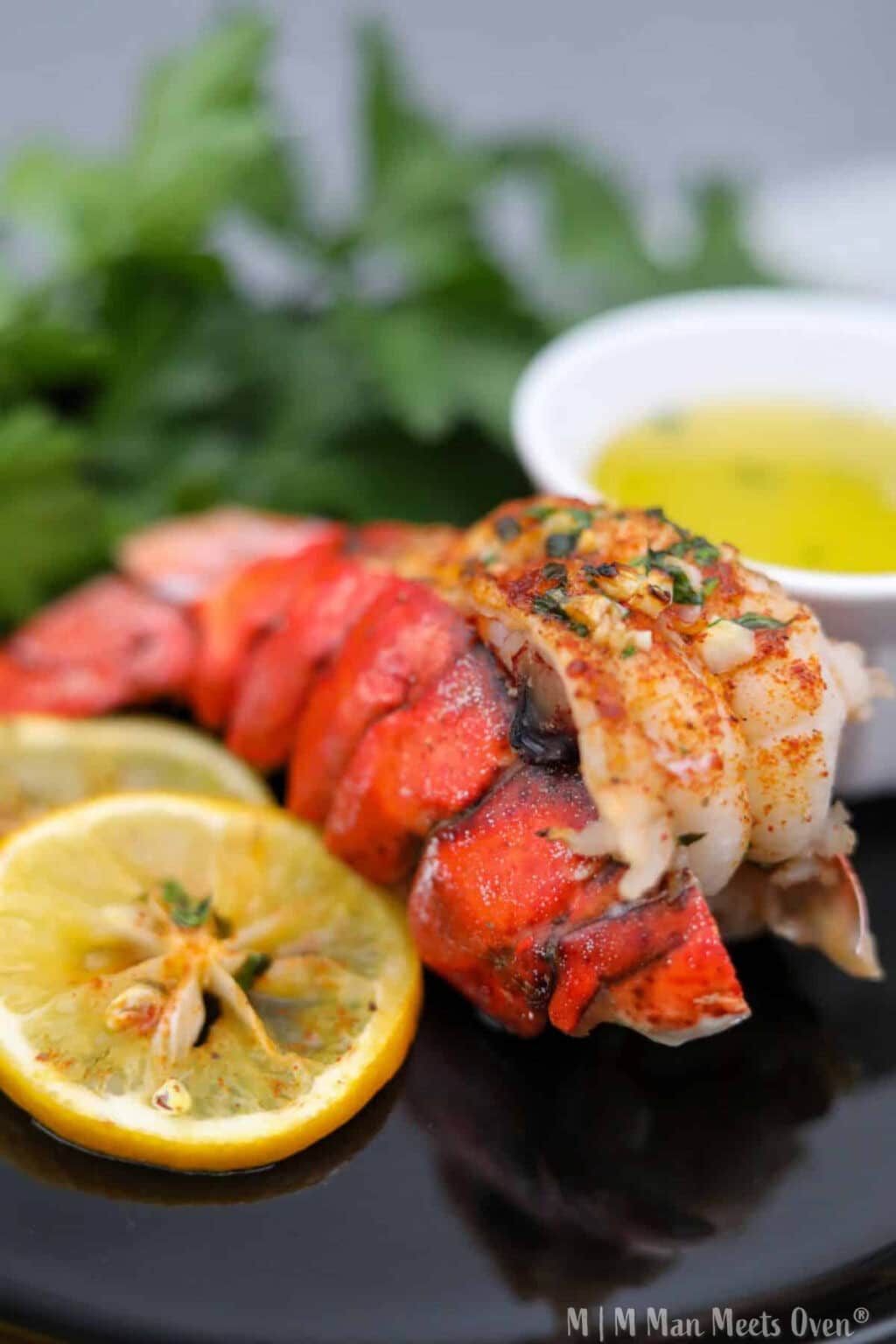 Lobster Tails With Garlic Butter - Man Meets Oven