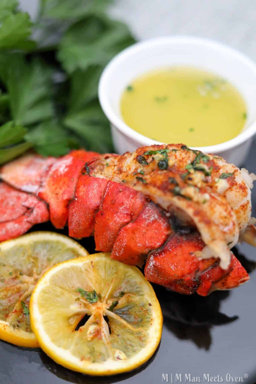Lobster Tails With Garlic Butter - Man Meets Oven