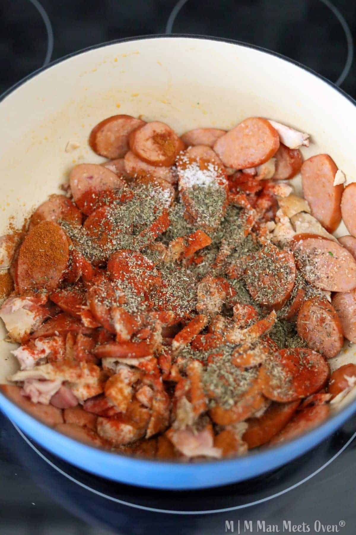 Cajun Chicken And Shrimp Gumbo - Man Meets Oven