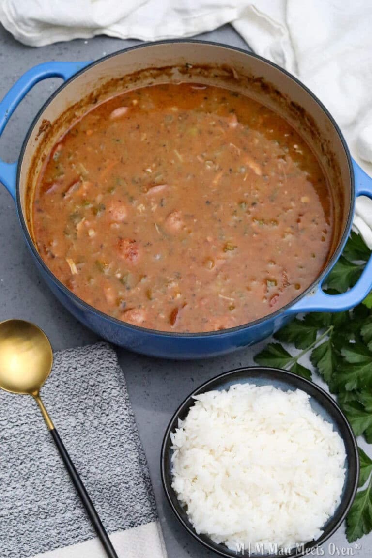 Cajun Chicken And Shrimp Gumbo - Man Meets Oven