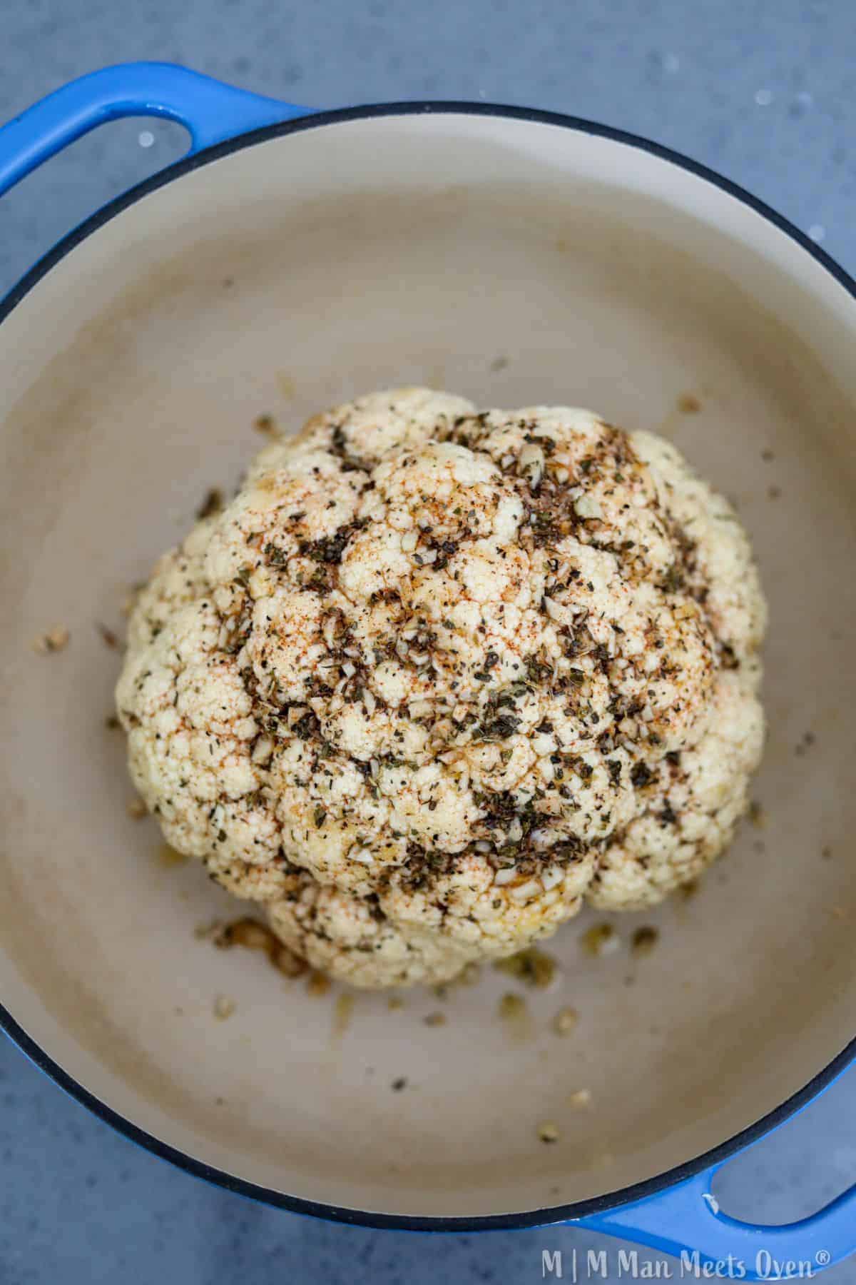 Whole Roasted Cauliflower - Man Meets Oven