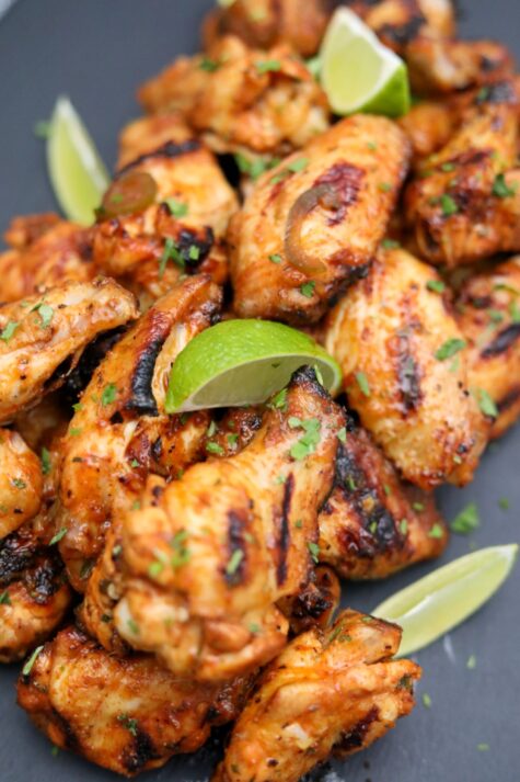 Grilled Tequila Lime Chicken Wings - Man Meets Oven