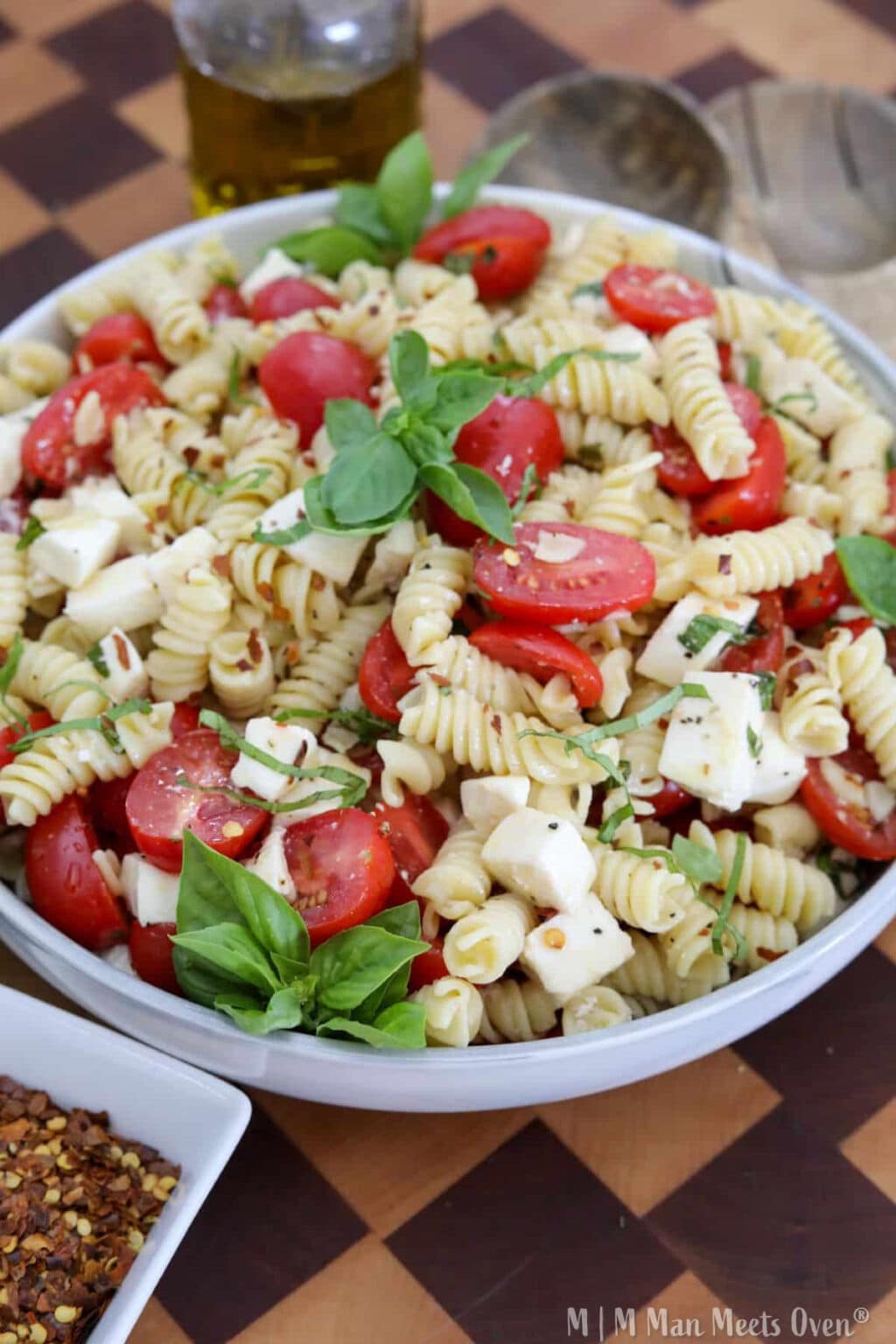 Caprese Pasta Salad - Man Meets Oven