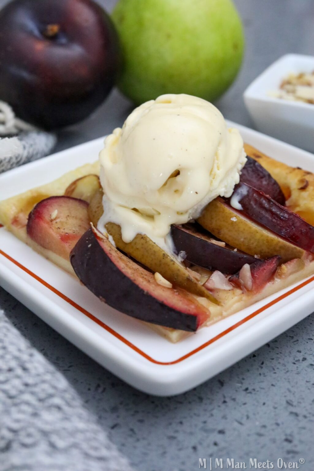Pear And Plum Tart - Man Meets Oven