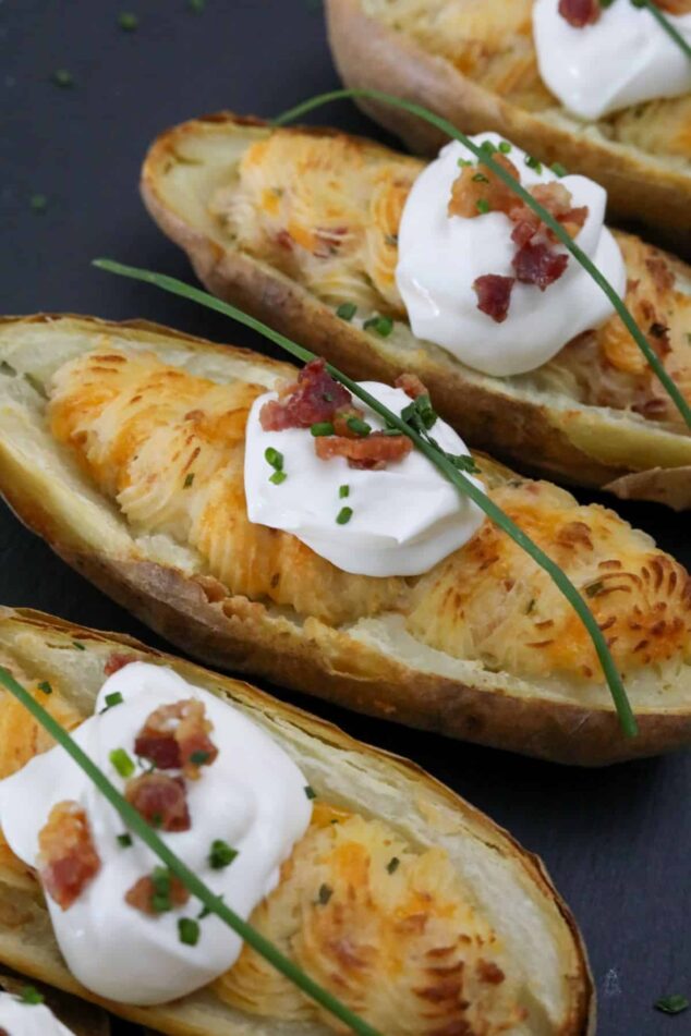 Loaded Twice Baked Potatoes - Man Meets Oven