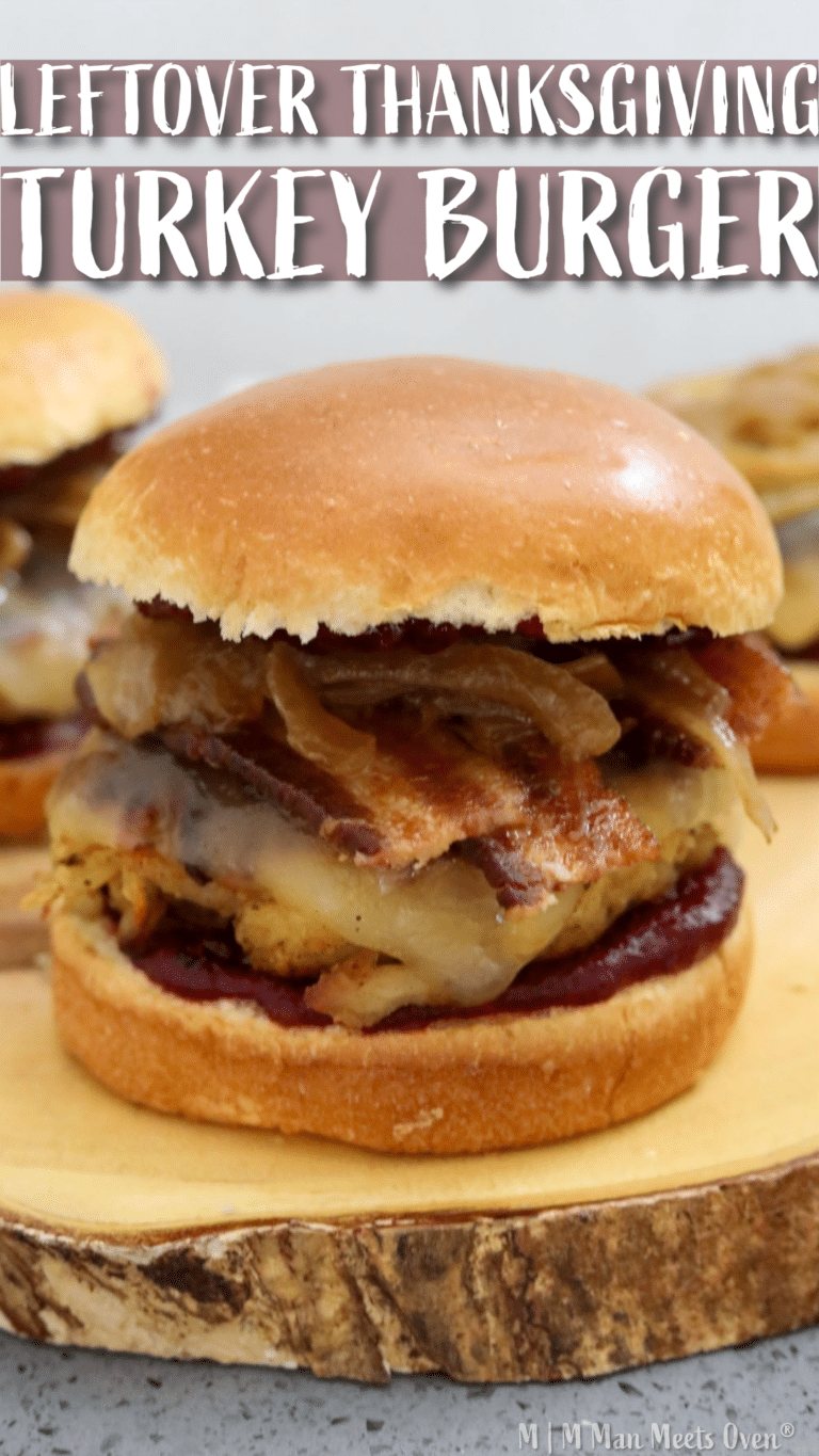 Leftover Thanksgiving Turkey Burgers - Man Meets Oven