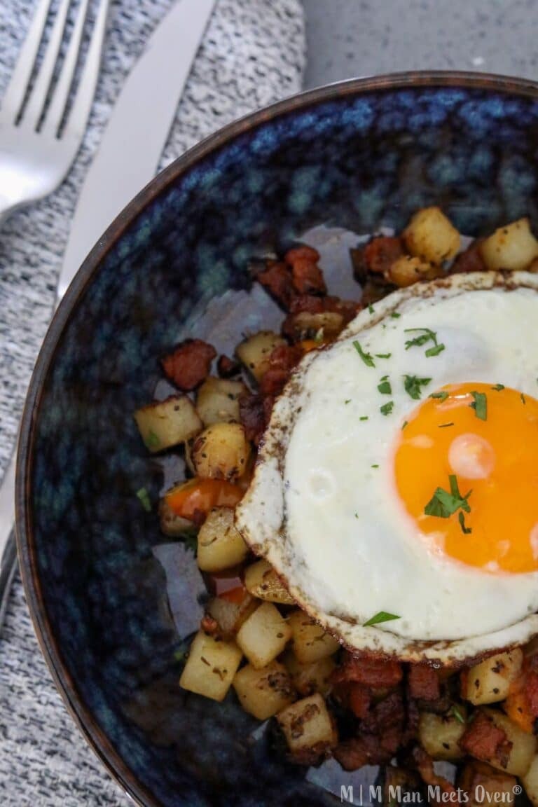 Bacon Potato Hash - Man Meets Oven