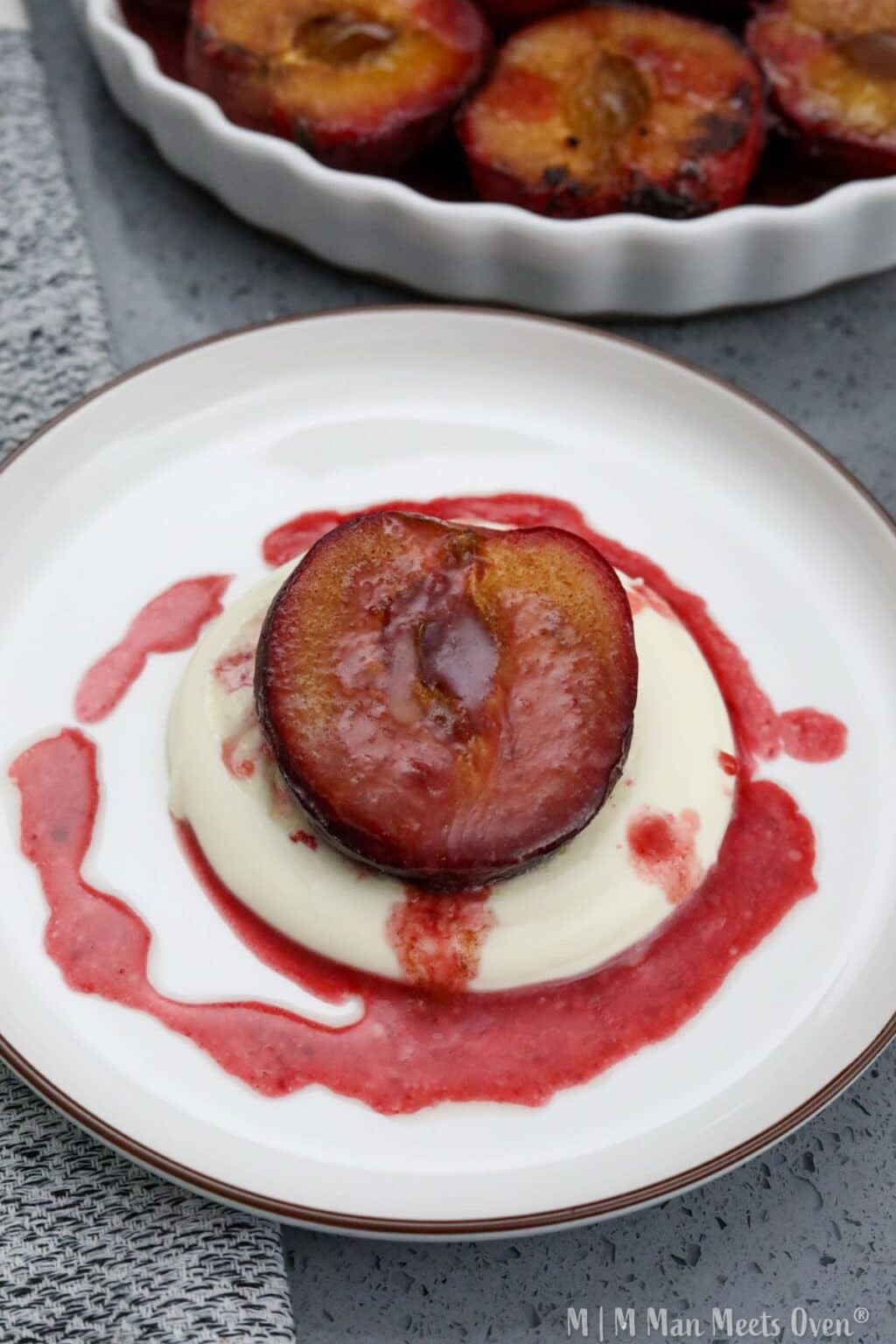 Brown Sugar Baked Plums - Man Meets Oven