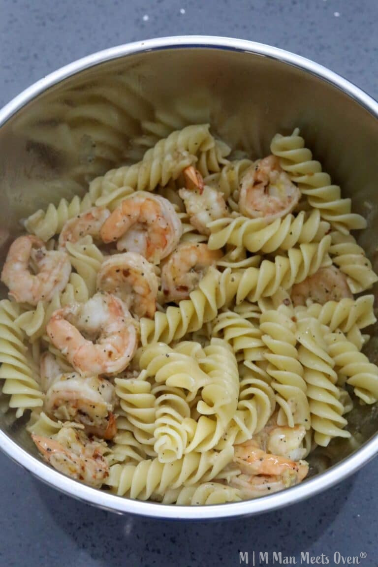 Shrimp Fusilli With Arugula - Man Meets Oven