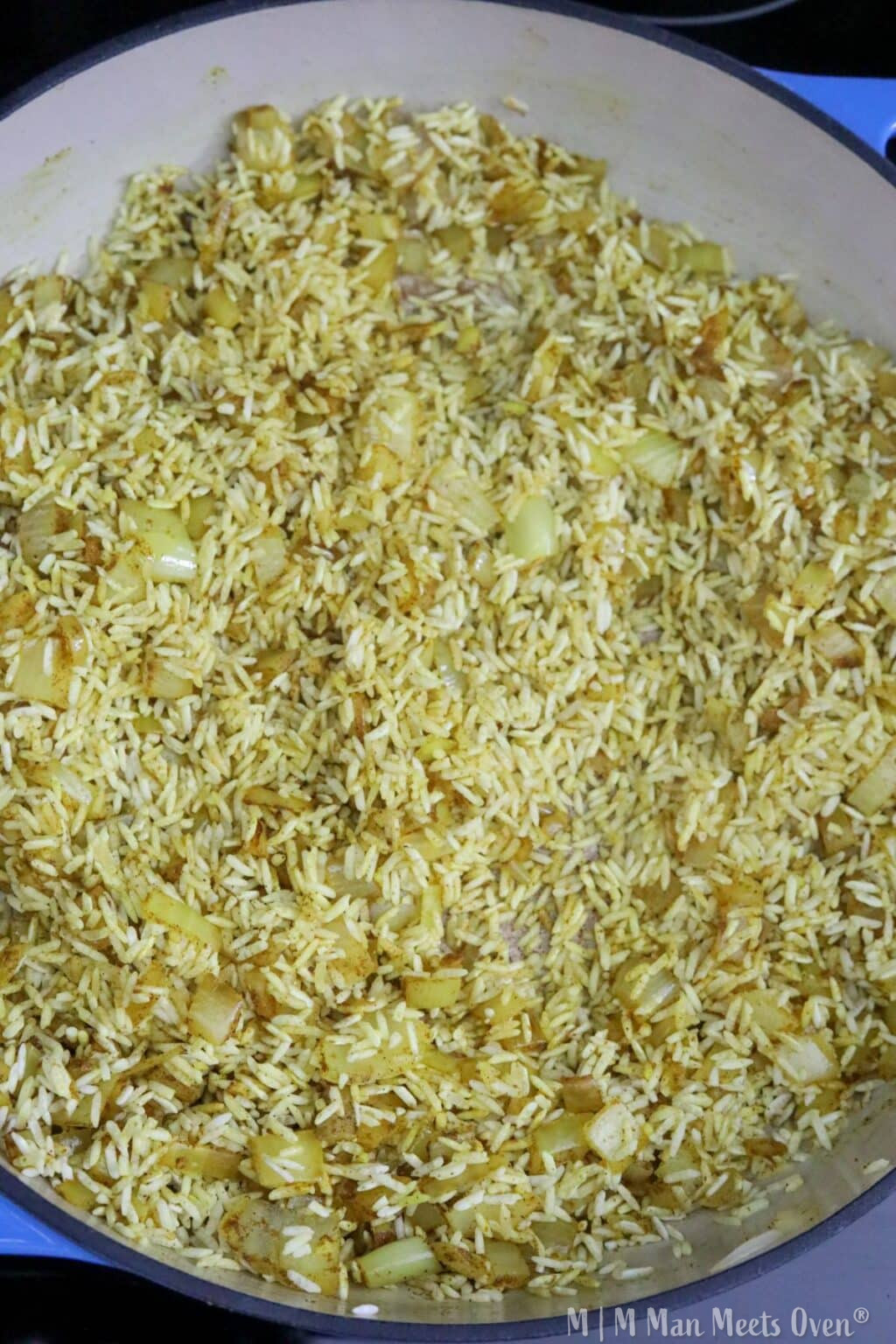 Saffron Moroccan Rice Pilaf - Man Meets Oven