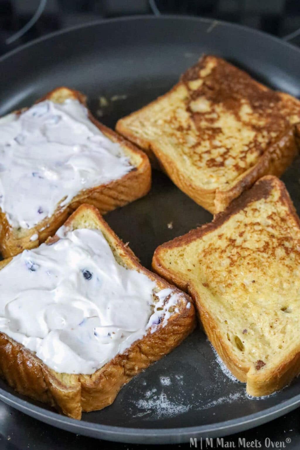 Blueberry Stuffed French Toast - Man Meets Oven