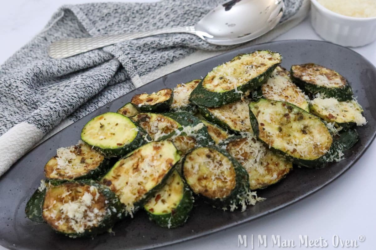 Parmesan Grilled Zucchini - Man Meets Oven