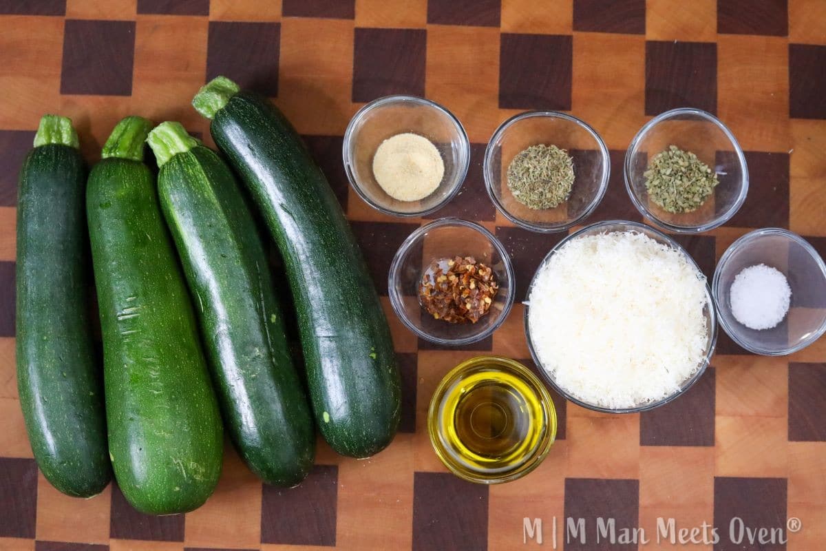 Parmesan Grilled Zucchini - Man Meets Oven