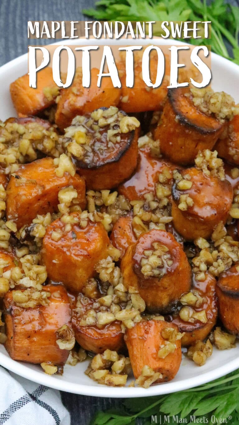 Maple Fondant Sweet Potatoes - Man Meets Oven