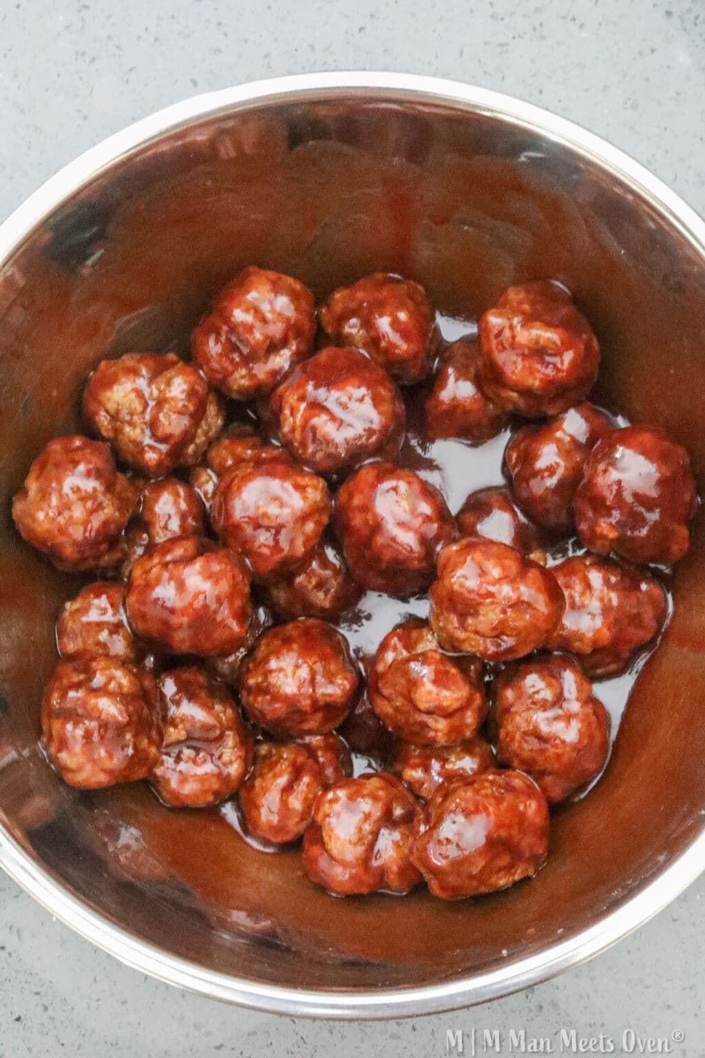 Easy Cranberry Meatballs - Man Meets Oven