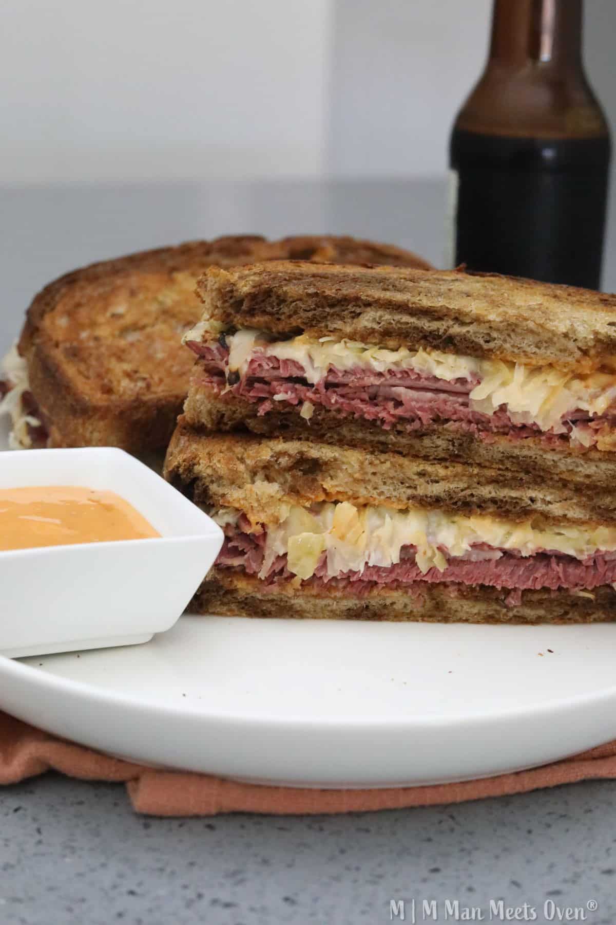 Sheet Pan Reuben Sandwich - Man Meets Oven