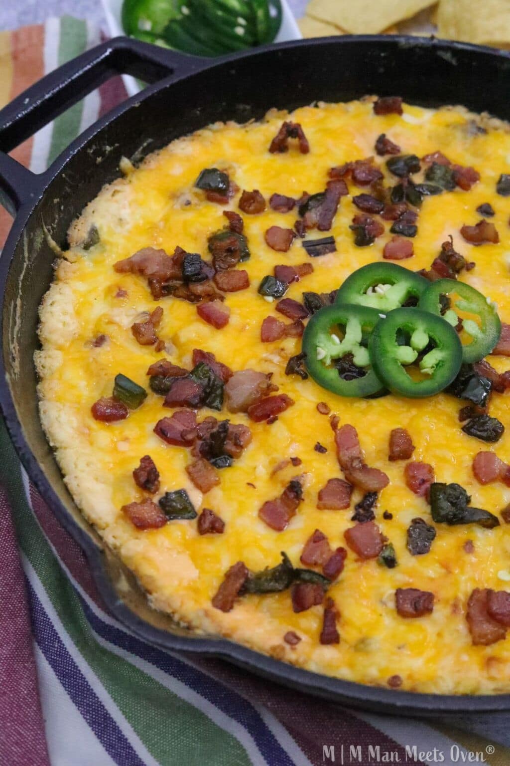 Easy Jalapeno Popper Dip - Man Meets Oven