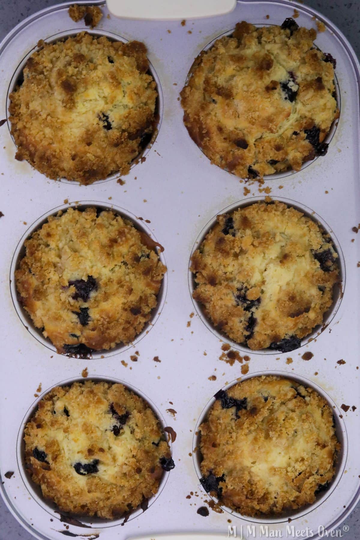 Jumbo Blueberry Lemon Muffins - Man Meets Oven