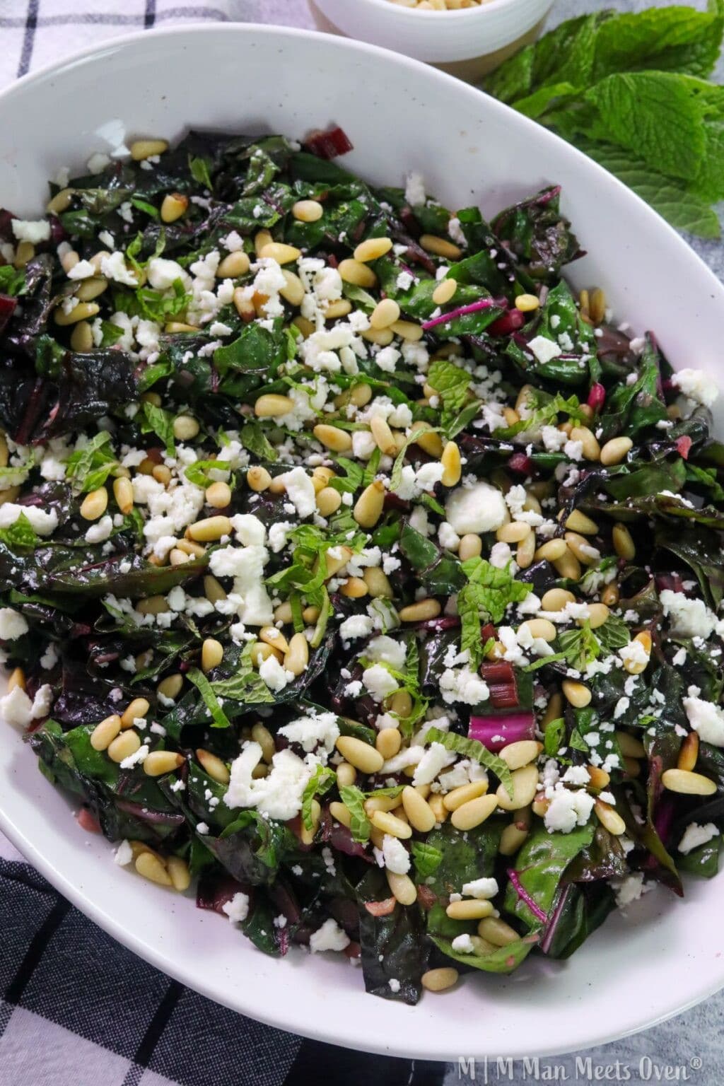 Sautéed Swiss Chard With Feta - Man Meets Oven