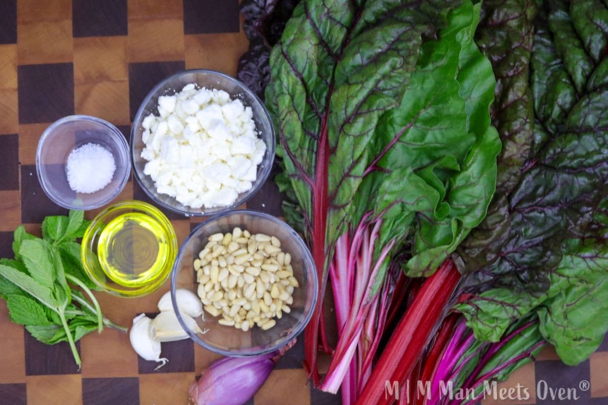 Sautéed Swiss Chard With Feta - Man Meets Oven