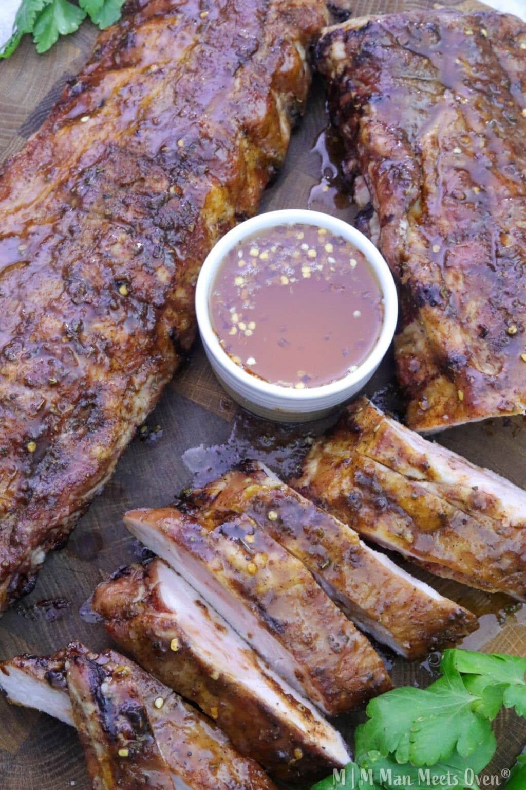 Grilled Hot Honey Ribs - Man Meets Oven