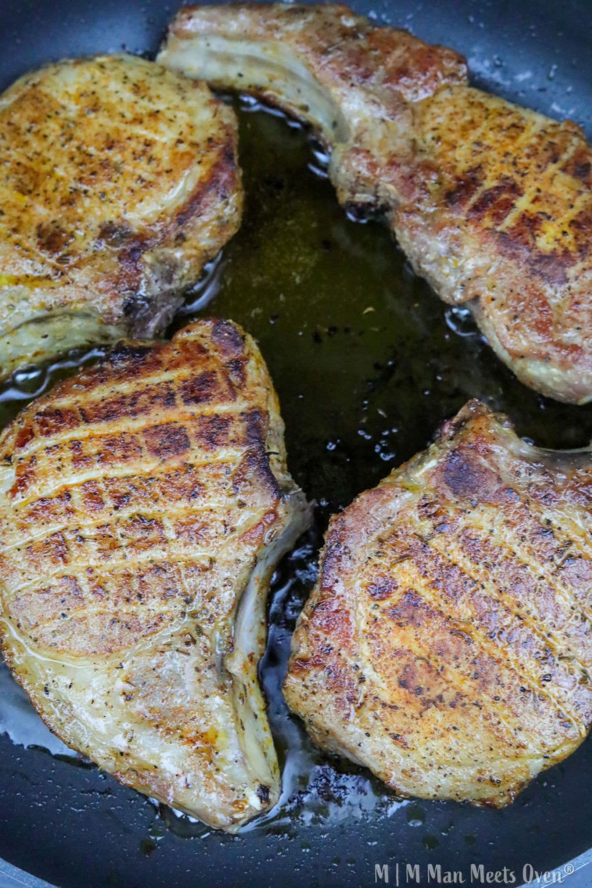 Easy Dry Brined Brown Sugar Pork Chops - Man Meets Oven